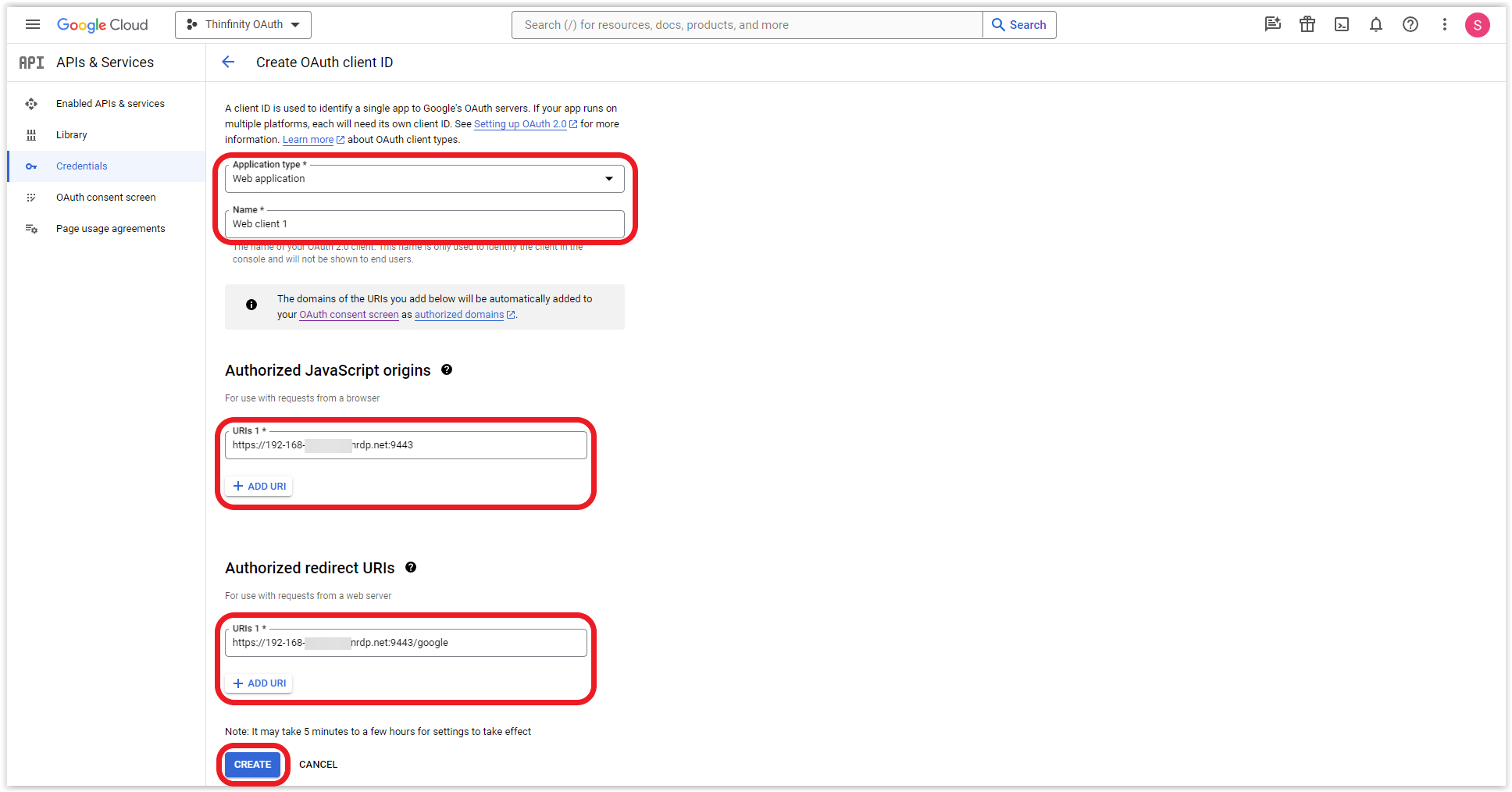 Configure Single Sign-On using Google Cloud with OAuth